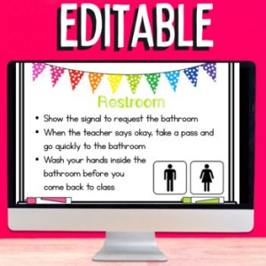 Classroom Procedures Powerpoint & Student Name Tags – Classroom Decor ...