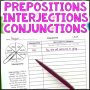 Prepositions Interjections Conjunctions Spinner Game – Parts of Speech ...