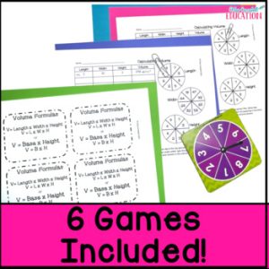 Calculating Volume of Rectangular Prisms Game Differentiated Geometry ...