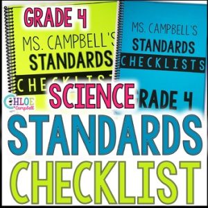 Florida 4th Grade Science Standards NGSS Editable Checklist Progress ...