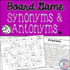 Synonyms and Antonyms Board Game – Language Activities – Chloe Campbell ...