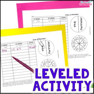 Area and Perimeter Game | 4th and 5th Grade | Differentiated Math ...