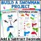 Snowman Math PBL – Adding and Subtracting Decimals Activity – Winter ...
