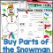 Snowman Math PBL – Adding and Subtracting Decimals Activity – Winter ...