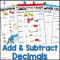 Snowman Math PBL – Adding and Subtracting Decimals Activity – Winter ...