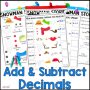 Snowman Math PBL – Adding and Subtracting Decimals Activity – Winter ...