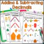Gingerbread House – Christmas Math – Add and Subtract Decimals ...