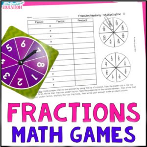 Add Subtract Multiply Divide Fractions Activities Operations with ...