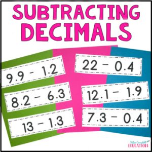 Subtract Decimals Differentiated Practice 5th Grade Math Intervention ...