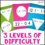 Subtract Decimals Differentiated Practice 5th Grade Math Intervention ...