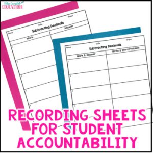 Subtract Decimals Differentiated Practice 5th Grade Math Intervention ...