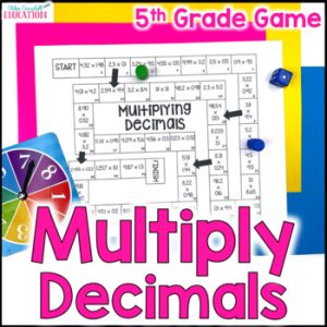 Multiplying Decimals Game – Multiplication of Decimals – 5th Grade Math ...