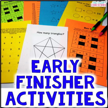 Early Finisher Packet - I'm Done Now What Activities Book - Enrichment ...