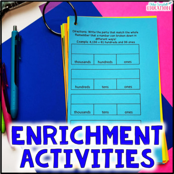 Early Finisher Packet - I'm Done Now What Activities Book - Enrichment ...