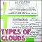 Types of Clouds Vocabulary Book – Informational Text – Types of Weather ...