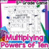 Multiplying Decimals by Powers of Ten Game - 5th Grade Math Review ...