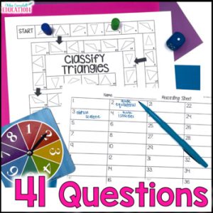 Classifying Triangles Activity – Types of Triangles Game – 5th Grade ...