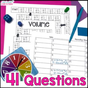 Volume of Rectangular Prisms Game – 5th Grade Math – Measuring Volume ...