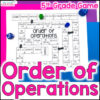 5th Grade Order of Operations Game – PEMDAS and Order of Operations ...