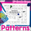 Number Pattern Game – Growing Patterns Activity – 4th and 5th Grade ...