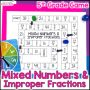 Mixed Numbers and Improper Fractions Game – 4th and 5th Grade Math ...