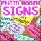 Photo Booth Props - Open House Stations - Back to School Night Activity ...