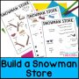 Winter Adding & Subtracting Whole Numbers – Build A Snowman Math Money ...