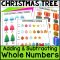Christmas Math Activity – Build a Christmas Tree – Adding Whole Numbers PBL