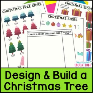 Christmas Math Activity – Build a Christmas Tree – Adding Whole Numbers PBL