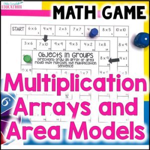 Multiplication Arrays & Area Models 3rd Grade Math Station Hands-On ...