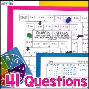 Multiplication Arrays & Area Models 3rd Grade Math Station Hands-On ...