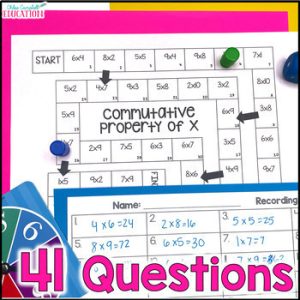 Commutative Property of Multiplication Game – 3rd Grade Math Center ...