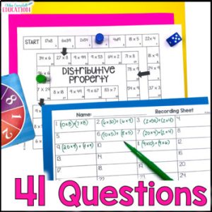 Distributive Property of Multiplication Game – 3rd Grade Math Review ...