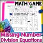 Unknown Numbers in Division Activity Missing Number in Division ...