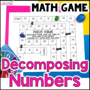 Decompose 2 Digit Numbers Activity – Place Value Tens & Ones Game for ...