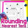 Rounding to the Nearest Tens Game 2nd & 3rd Grade Math Center & Test ...