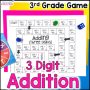 3 Digit Addition Game – Addition Math Center – Adding within 1000 Math ...