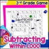 3 Digit Subtraction with Regrouping – Subtraction Game – 2nd Grade Math ...