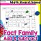 Addition and Subtraction Fact Families Math Game – 3rd Grade Center ...