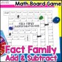Addition and Subtraction Fact Families Math Game – 3rd Grade Center ...
