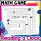 Telling Time to the Nearest 5 Minutes Game Reading an Analog Clock in ...