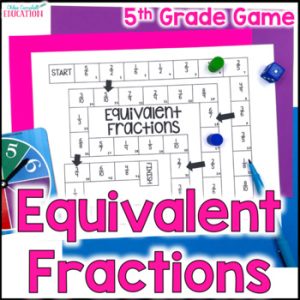 Equivalent Fractions Game – Fractions Activity – Math Review Center ...