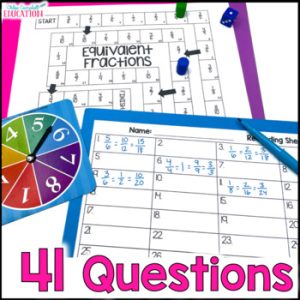 Equivalent Fractions Game – Fractions Activity – Math Review Center ...