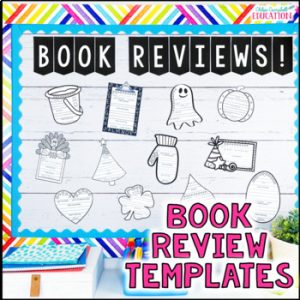 Simple Book Review Templates – Book Recommendations 5th grade Bulletin ...