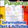 Pumpkin Reading Comprehension & Questions Life Cycle Sequence Flip Book ...
