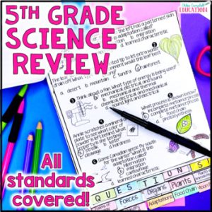 Science Test Prep 5th Grade Flip Book – Test Prep Science Vocabulary ...