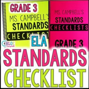 Florida BEST Standards ELA 3rd Grade Standards Checklist – Student Data ...