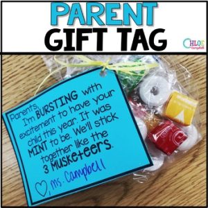 Meet the Teacher Parent Gift Tag – Back to School Gift for Parents ...