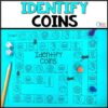 Identifying Coins Game & Worksheet 1st Grade Math Money Review Station ...