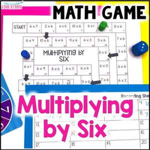 Multiply by 6 Game – Multiplication Facts Fluency Practice ...